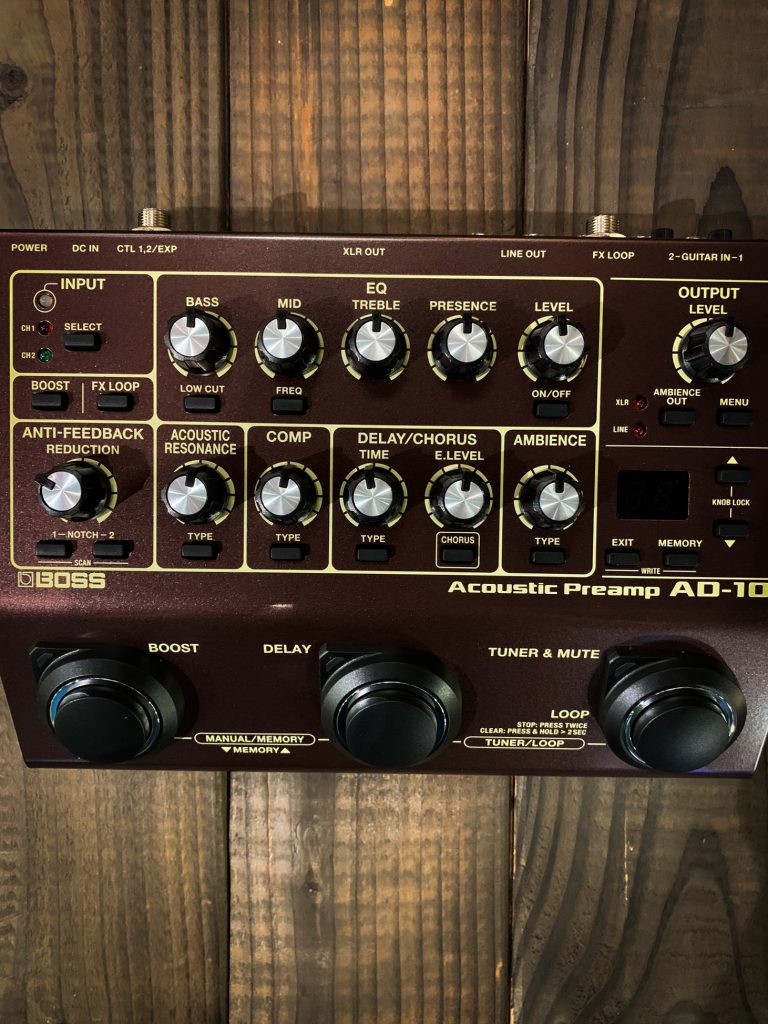 Boss AD-10 Acoustic Preamp - Kauffmann's Guitar Store